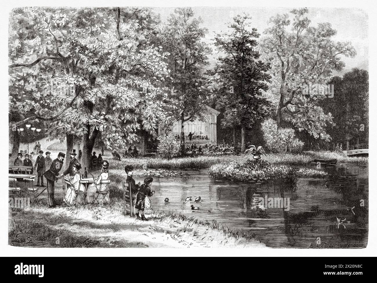 City Park and Marina de Prinsentuin, Leeuwarden, Friesland, The ...