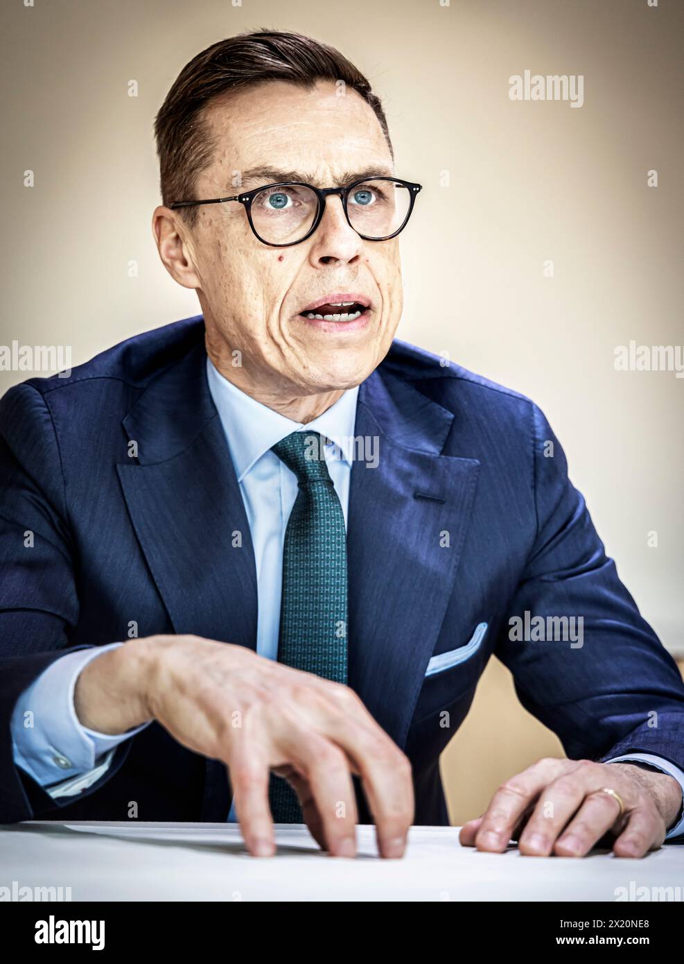 Alexander Stubb, the 13th president of Finland, in his temporary ...