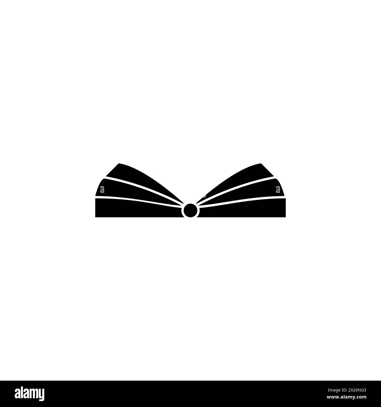 Open Book flat vector icon. Simple solid symbol isolated on white ...