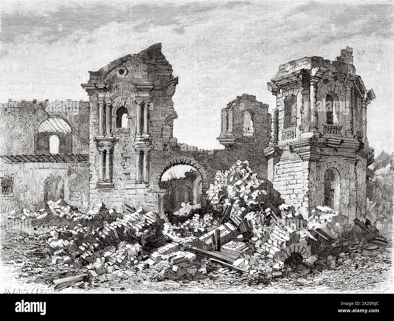 Siniloan Ruins after the earthquake of July 18, 1880, Philippines ...