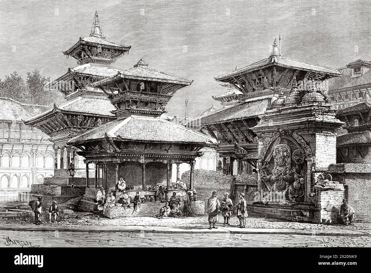 Royal Palace Complex. Durbar Square of Patan, Lalitpur, Kathmandu ...