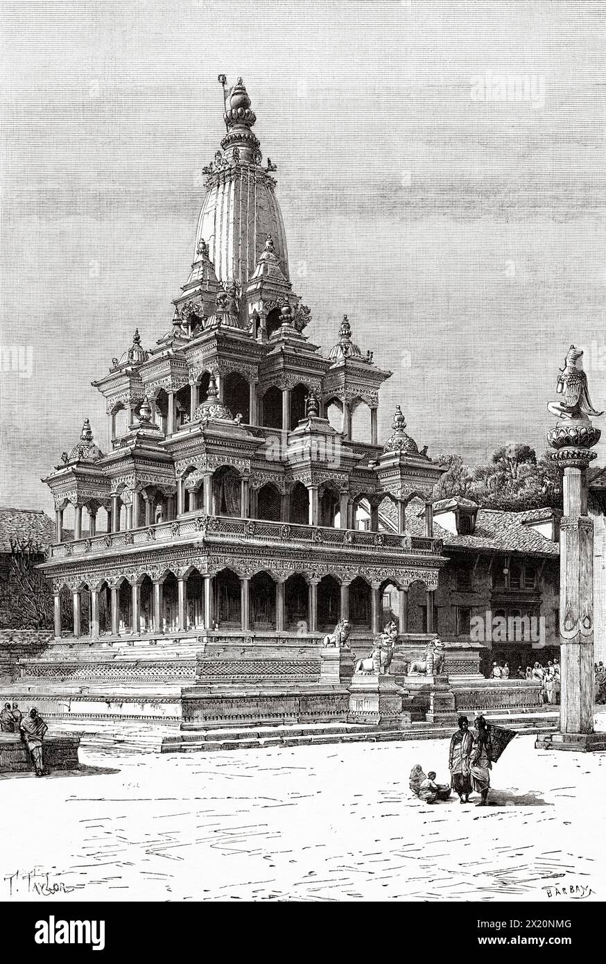 Krishna Mandir Temple, Durbar Square of Patan, Lalitpur, Kathmandu ...