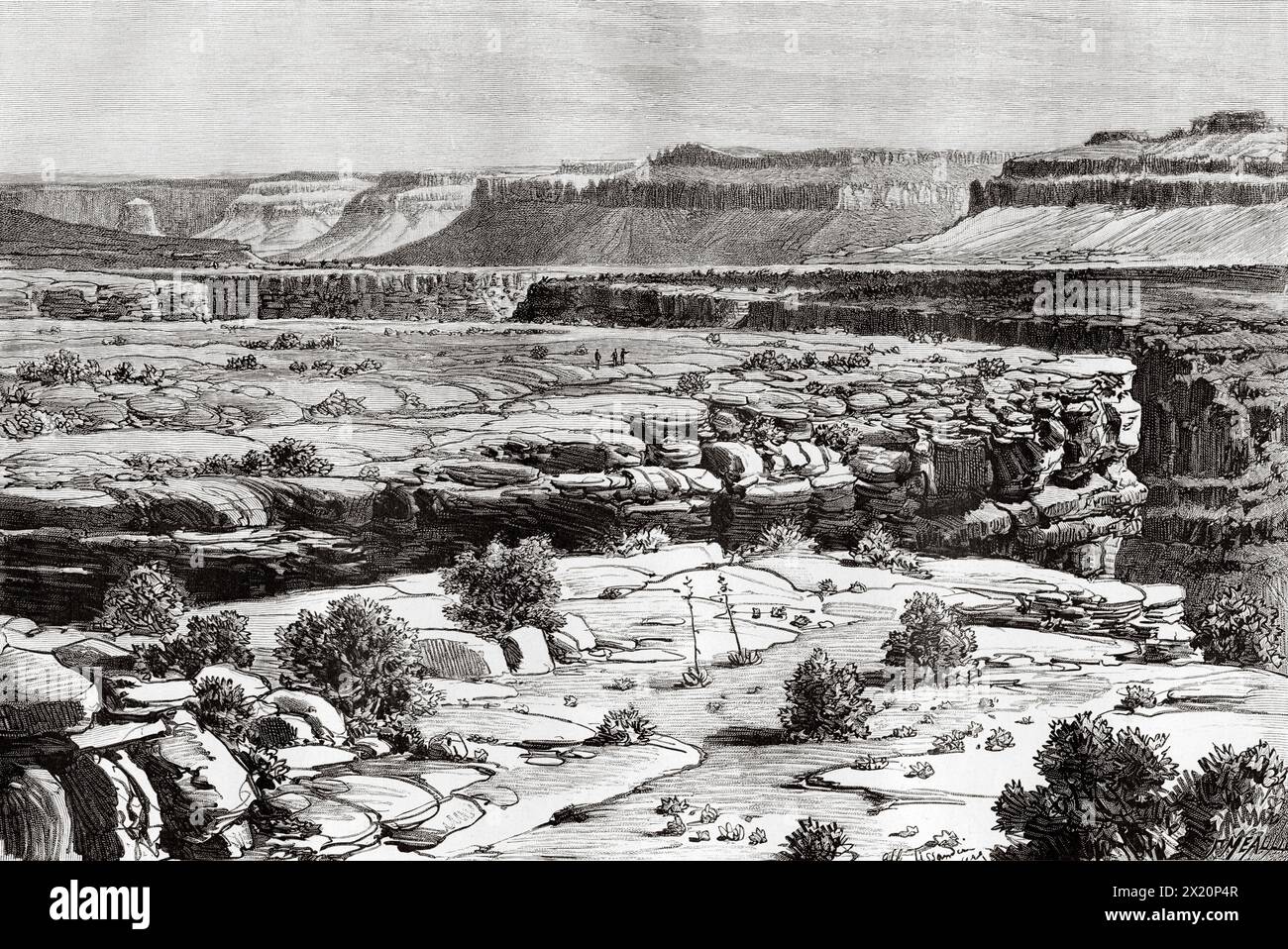 Grand Canyon National Park Tuweep Area, Arizona. United States. Drawing ...