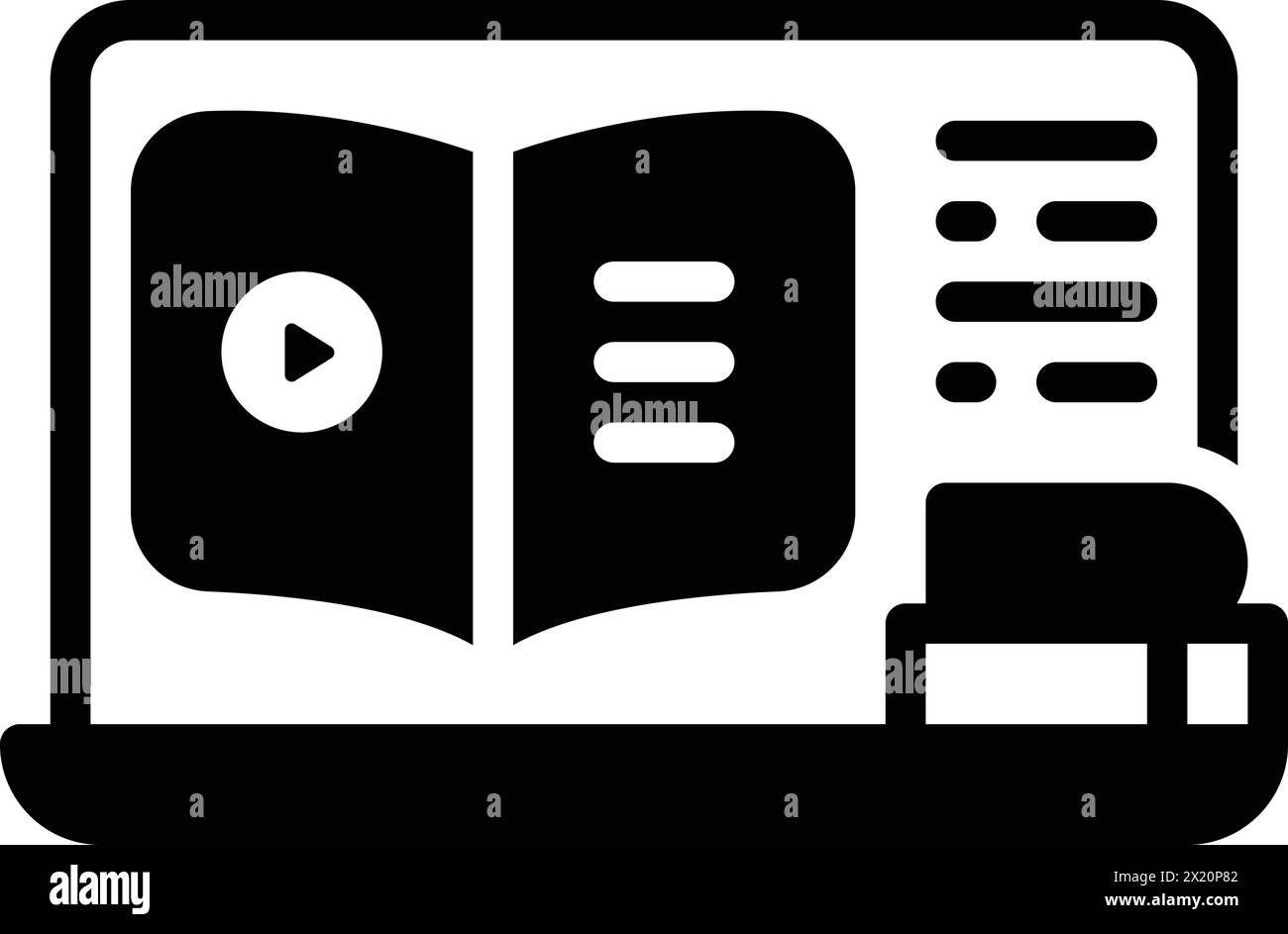 Digital learning platform Stock Vector Images - Alamy