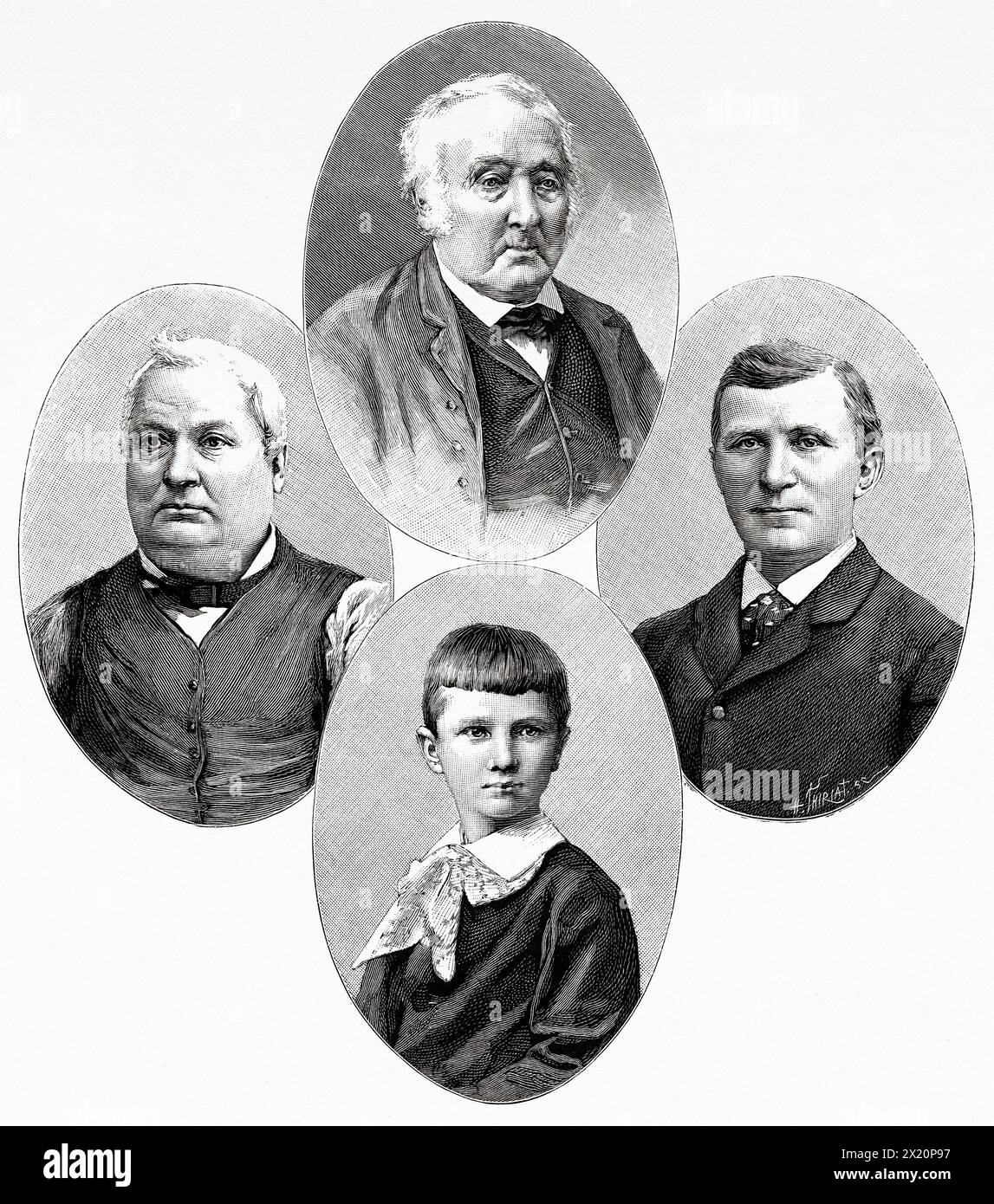 Four generations of Alsatian farmers, the Rudolfs, Alsace, France ...