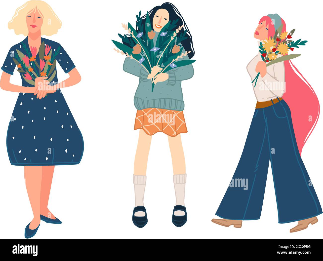 Loving Couples and Family Vector Art Stock Vector Image & Art - Alamy