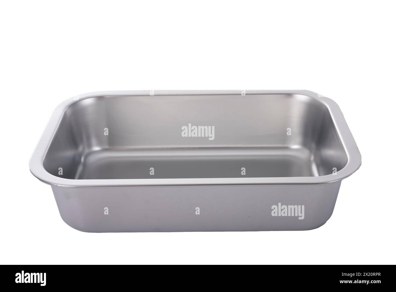metal dish in front of white background Stock Photo - Alamy