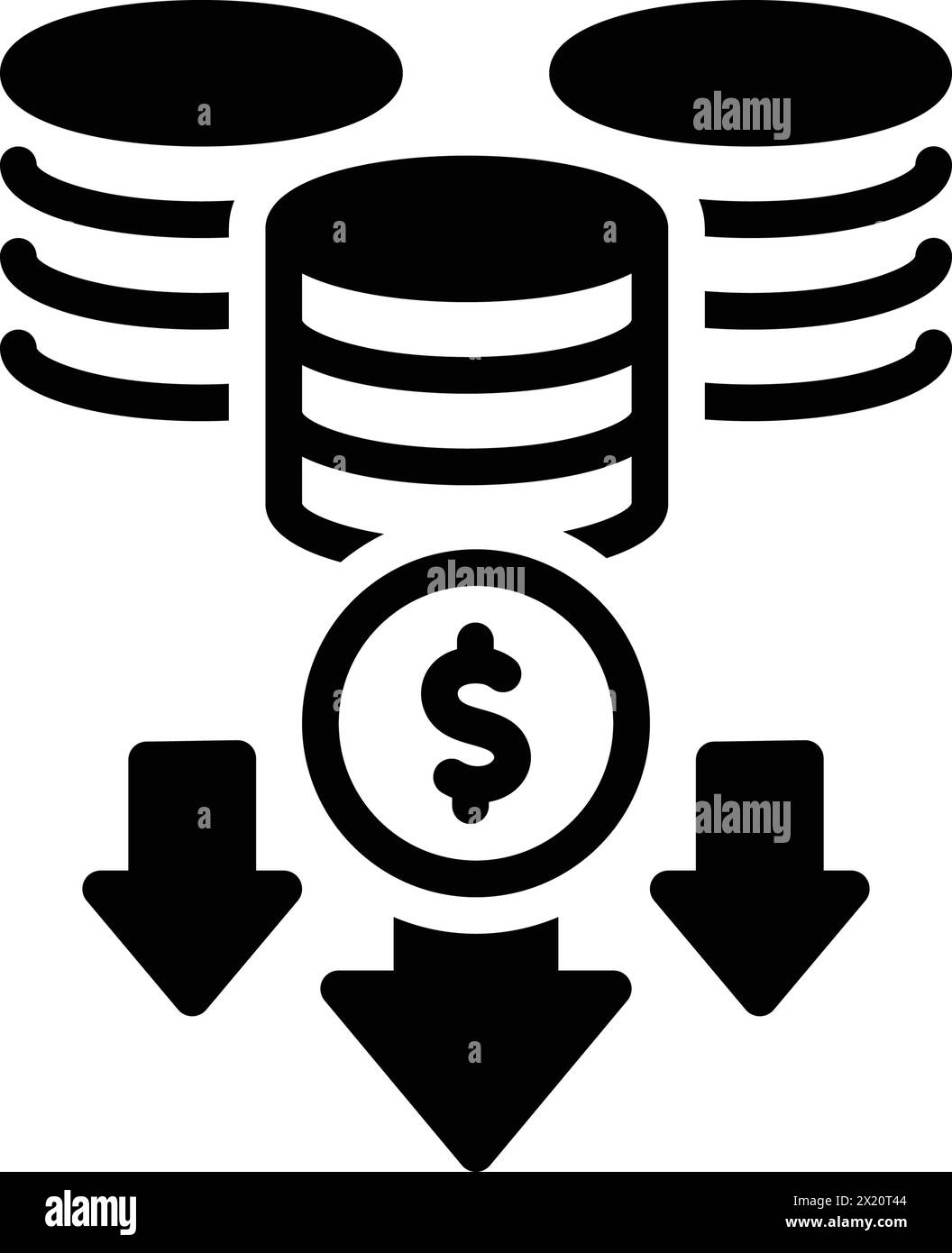 Silhouette expenses Stock Vector Images - Alamy