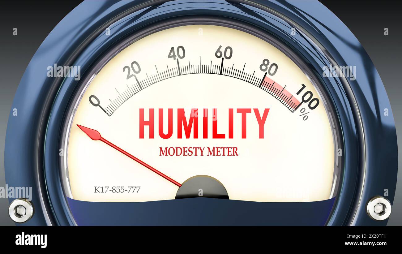 Humility and Modesty Meter that hits less than zero, showing an ...