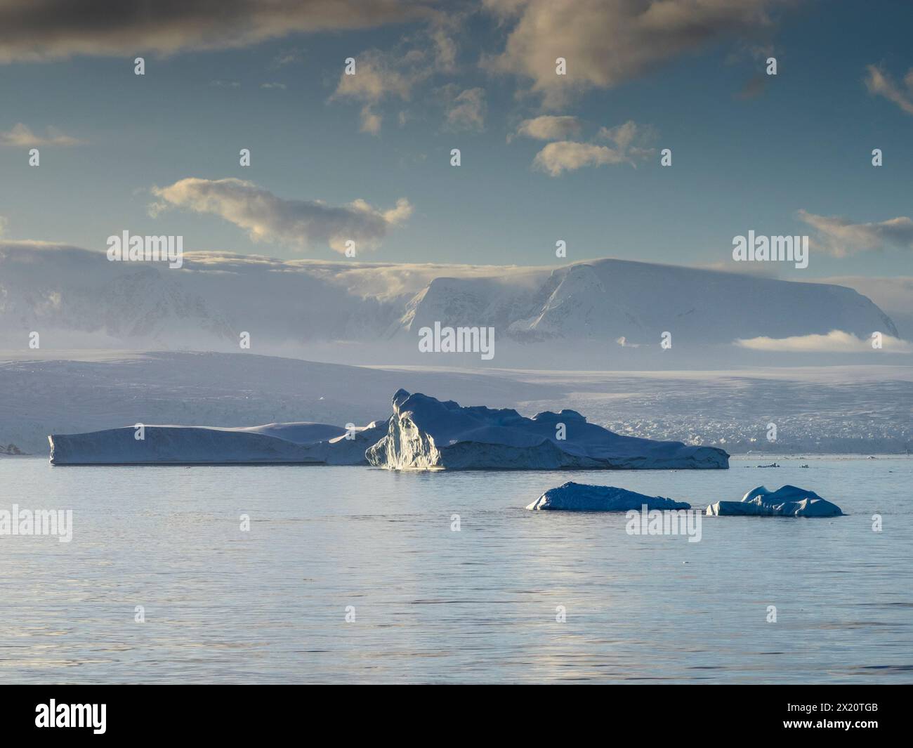 Icebergs in the Orleans Strait near Trinity Island, Antarctic Peninsula ...
