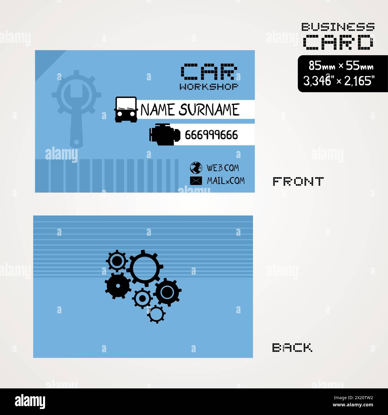 Maintenance card Stock Vector Images - Alamy