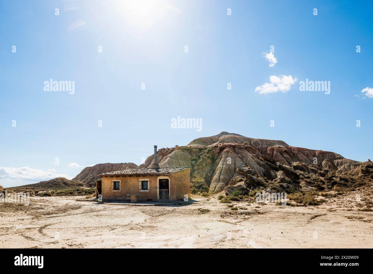 Semi-desert, Bardenas Reales Natural Park, Biosphere Reserve, Navarra ...