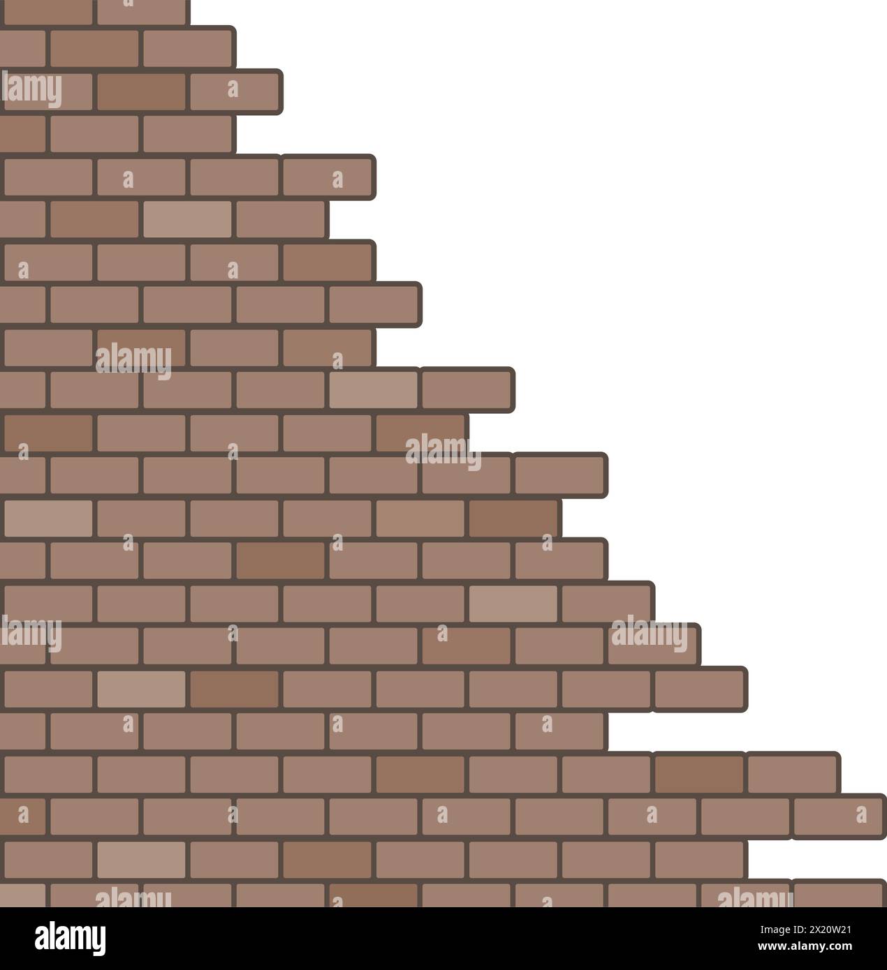 Broken brick Stock Vector Images - Alamy