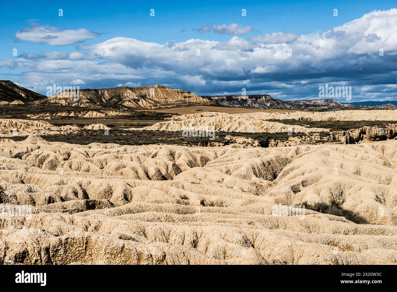 Semi-desert, Bardenas Reales Natural Park, Biosphere Reserve, Navarra ...