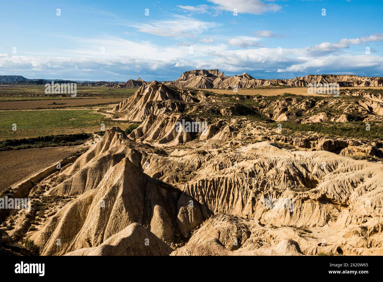 Semi-desert, Bardenas Reales Natural Park, Biosphere Reserve, Navarra ...