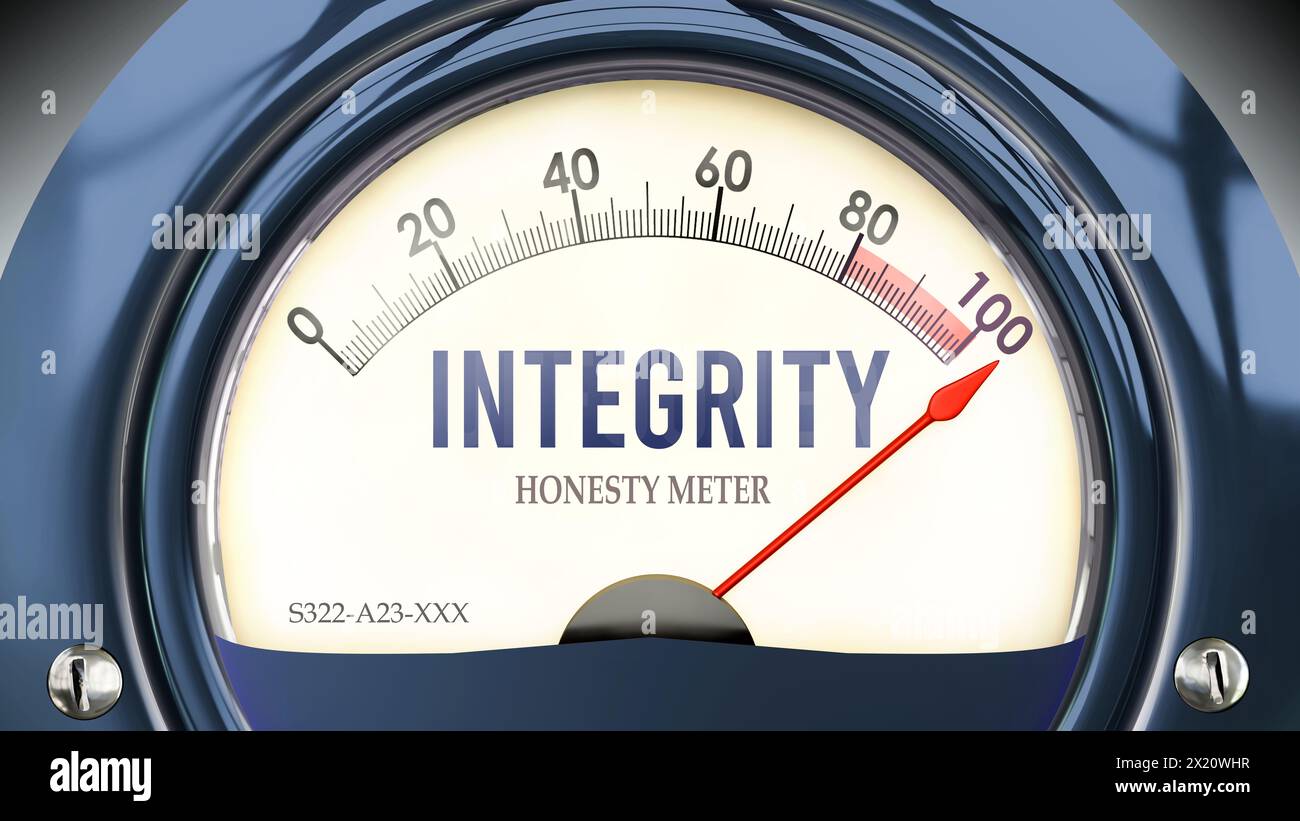 Integrity and honesty that is hitting a full scale hi-res stock ...