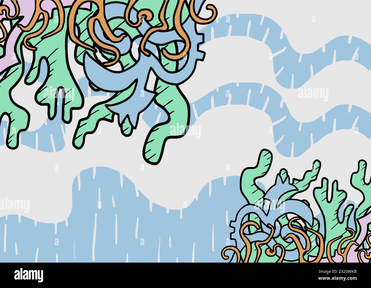 Algae texture Stock Vector Images - Alamy