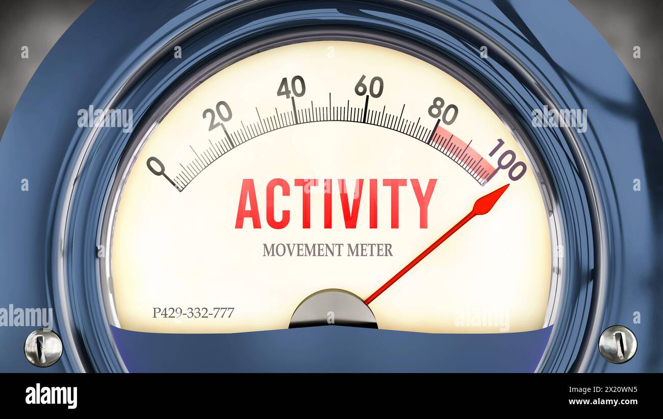 Activity and movement that is hitting a full scale hi-res stock ...