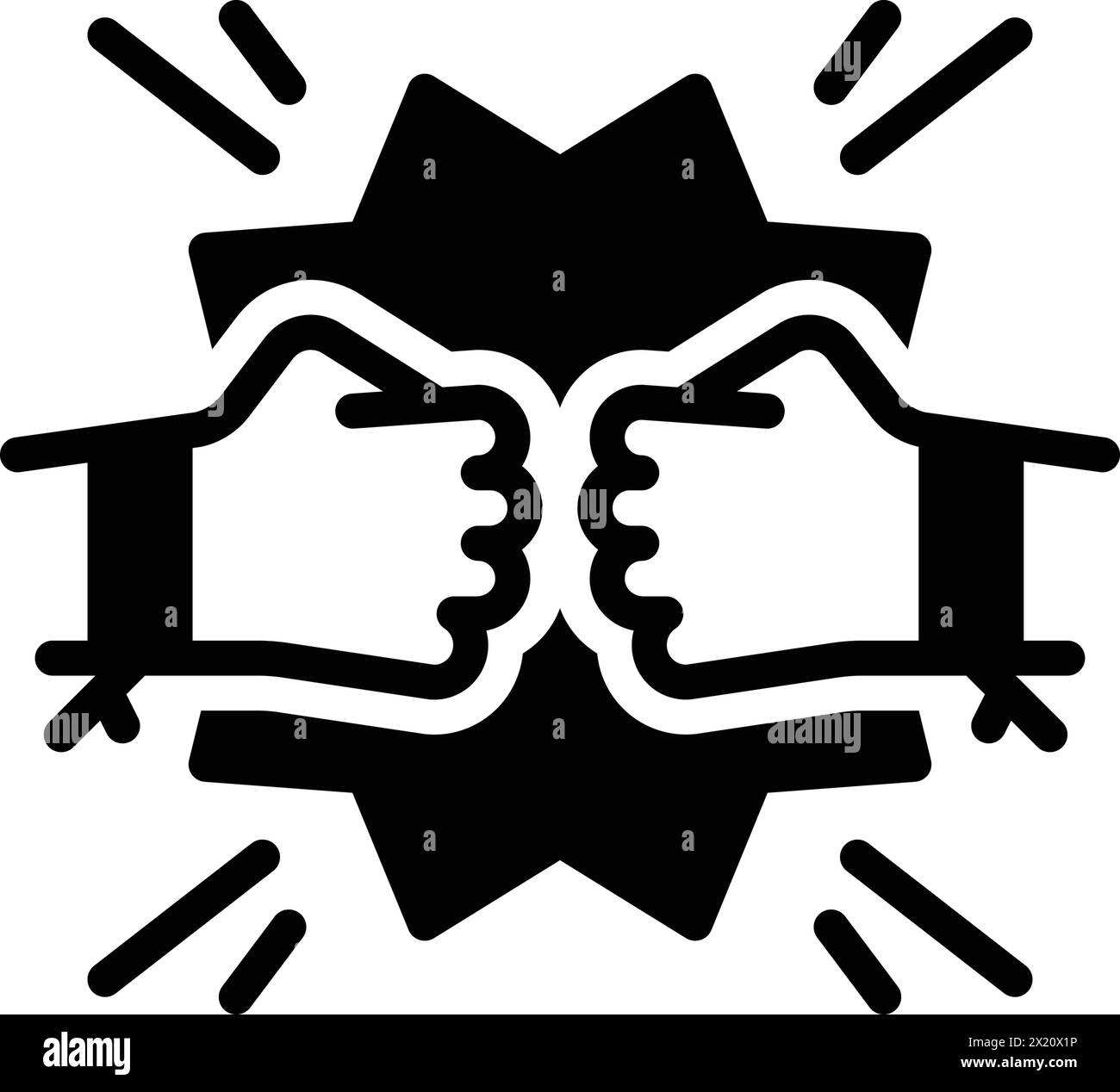 Icon versus confrontation Black and White Stock Photos & Images - Alamy
