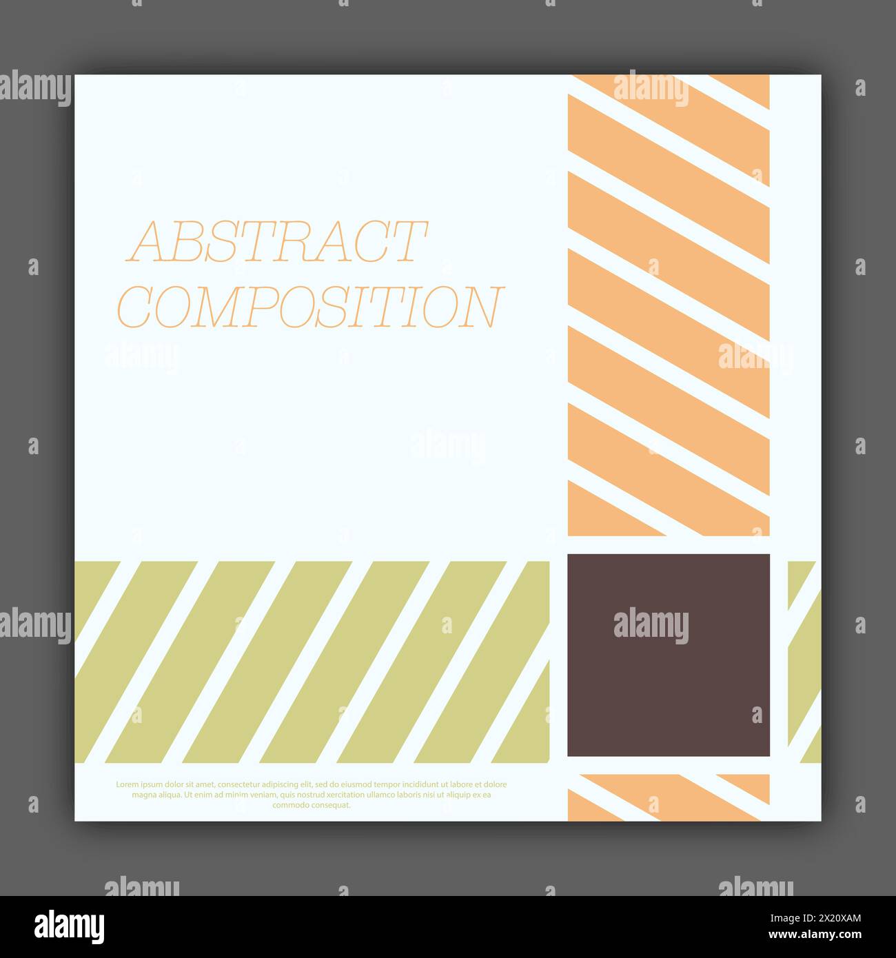 Abstract geometric shape. Template for postcards, posters, covers ...