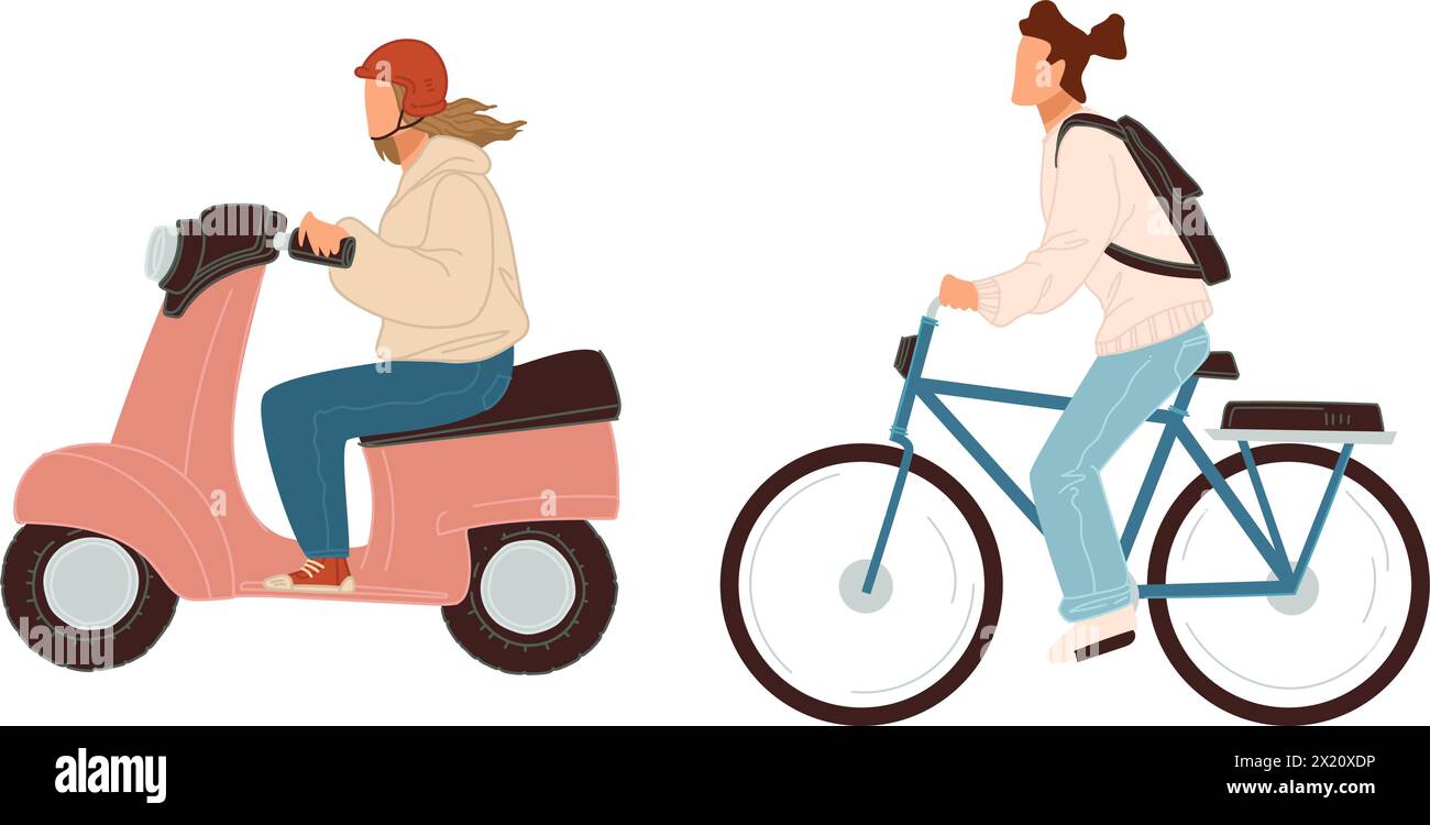 Women on transport Stock Vector Images - Alamy