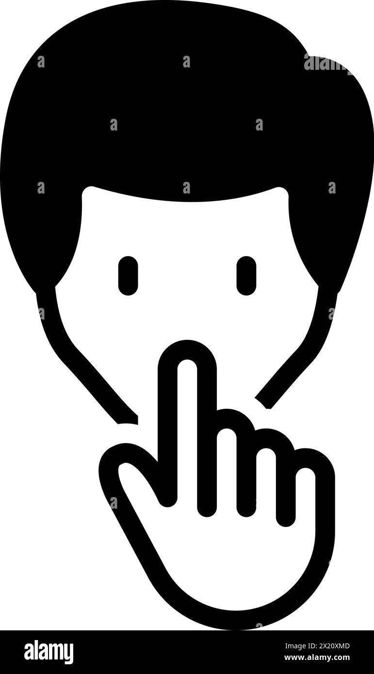 Icon For Non Verbal Non Verbal Gesture Stock Vector Image And Art Alamy