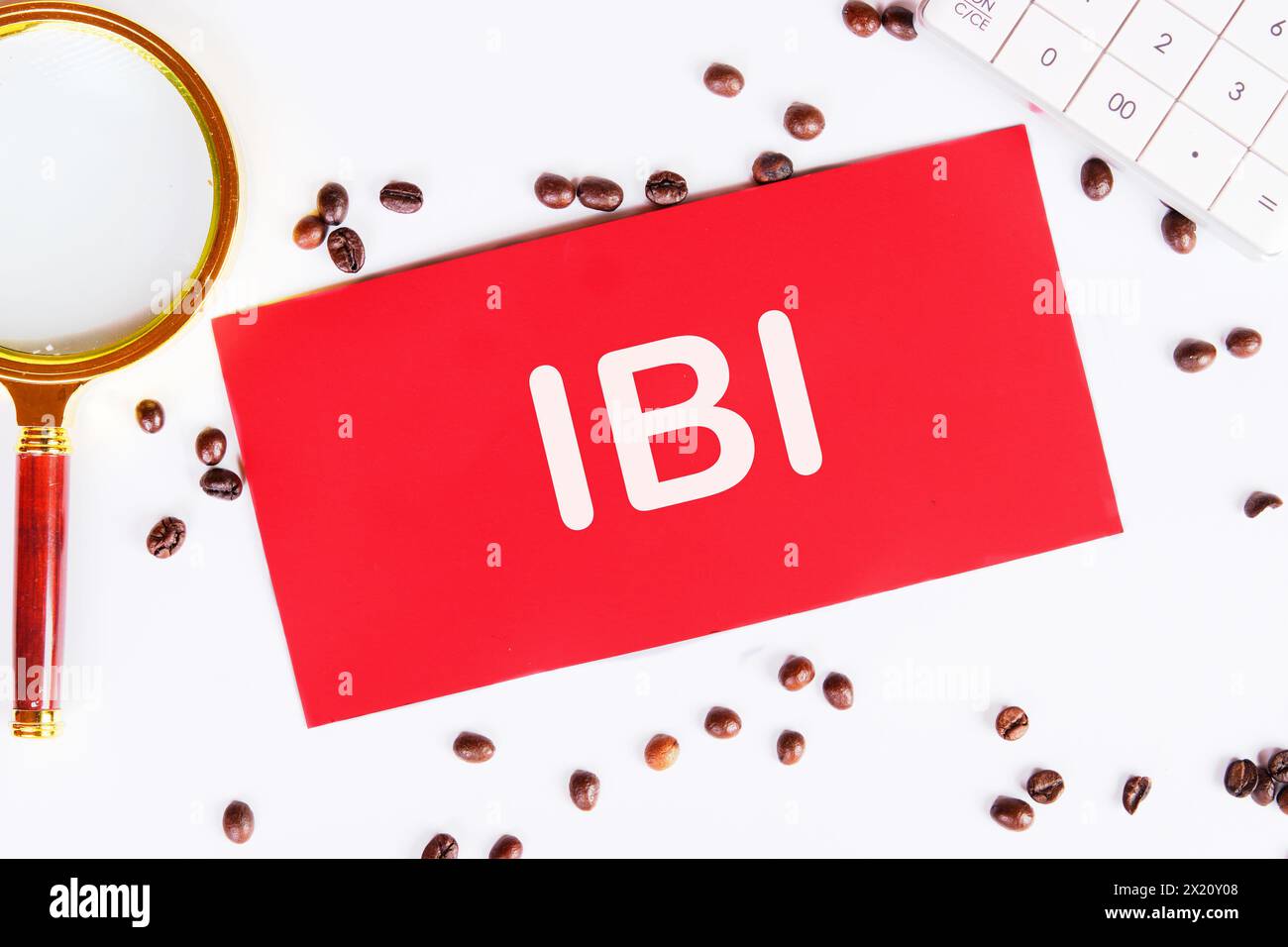 Business Customer Management Analysis Service. IBI on a red card on a ...