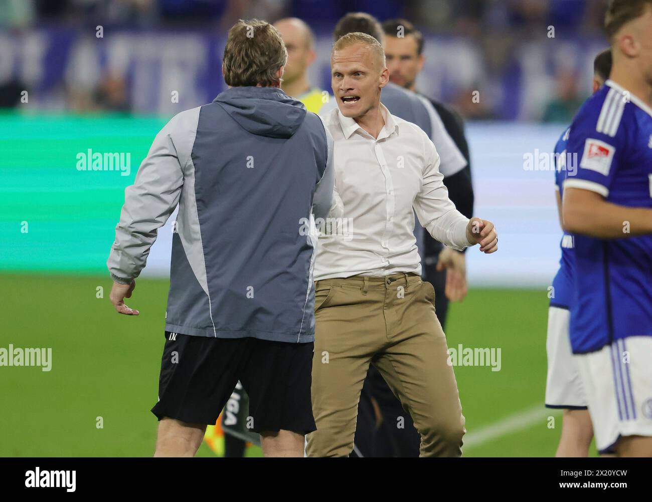 Schalke, Deutschland. 13th Apr, 2024. firo: 13.04.2024 Football ...