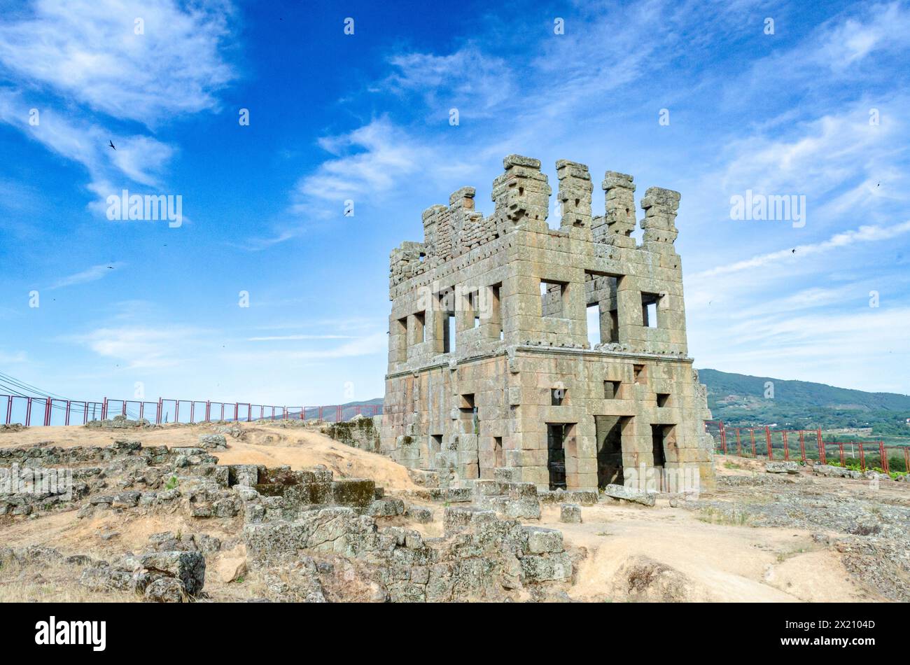 Centum Cellas, a Roman building near Belmonte. Portugal Stock Photo - Alamy