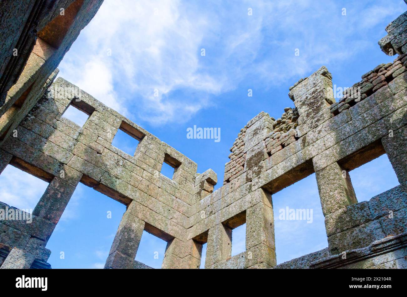 Interior of the Centum Cellas building, a period Roman construction ...