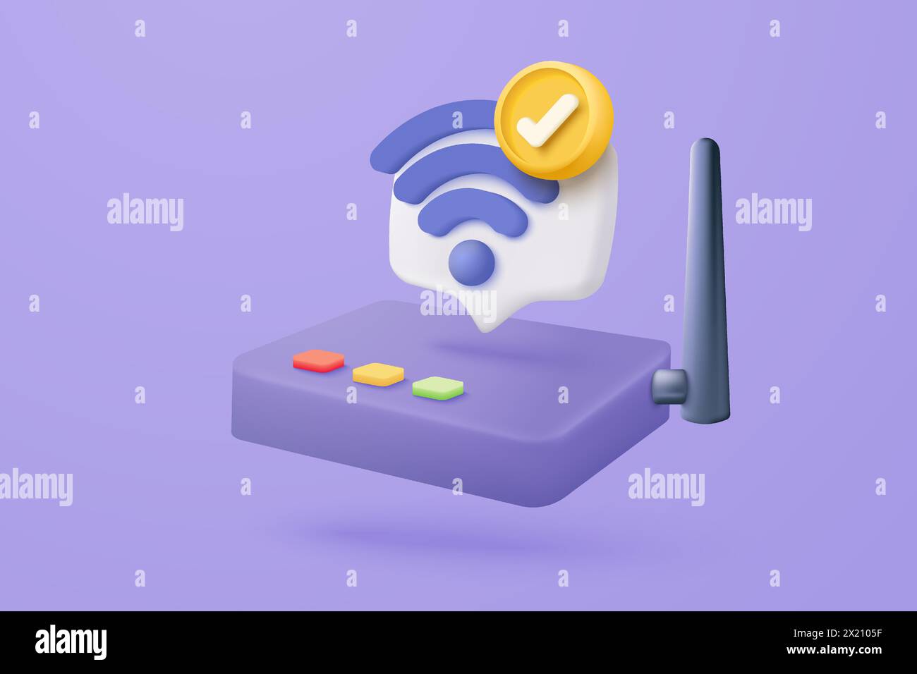 3d Wireless Router Connection And Sharing Network On Internet Hotspot