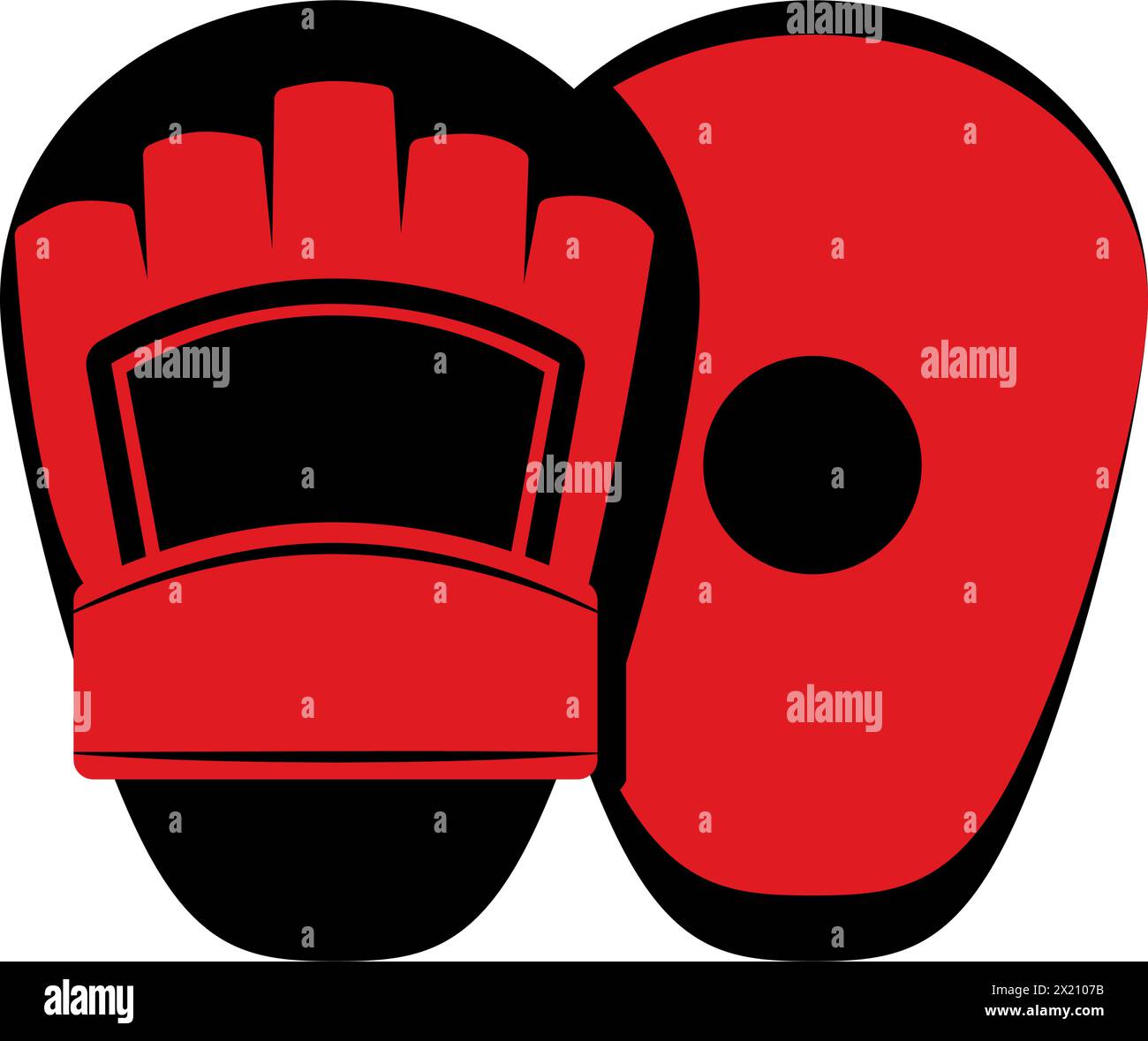 Mixed Martial Arts Equipment Focus Mitts Icon Stock Vector Image And Art Alamy