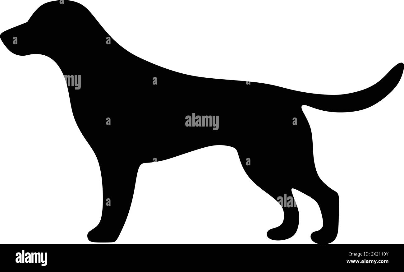 Dog icon, pet face profile vector silhouette glyph pictogram ...