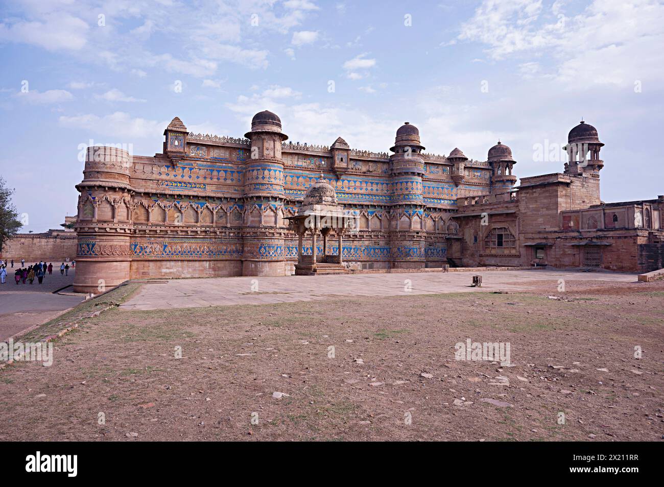 Exteriors, Man Mandir Palace, Fort complex, Gwalior, Madhya Pradesh ...
