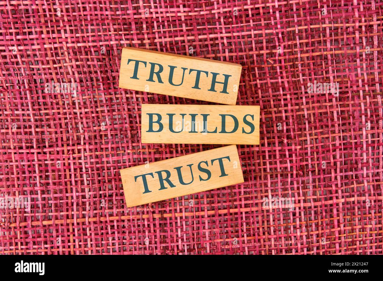Truth builds trust symbol. Concept words Truth builds trust made up of ...