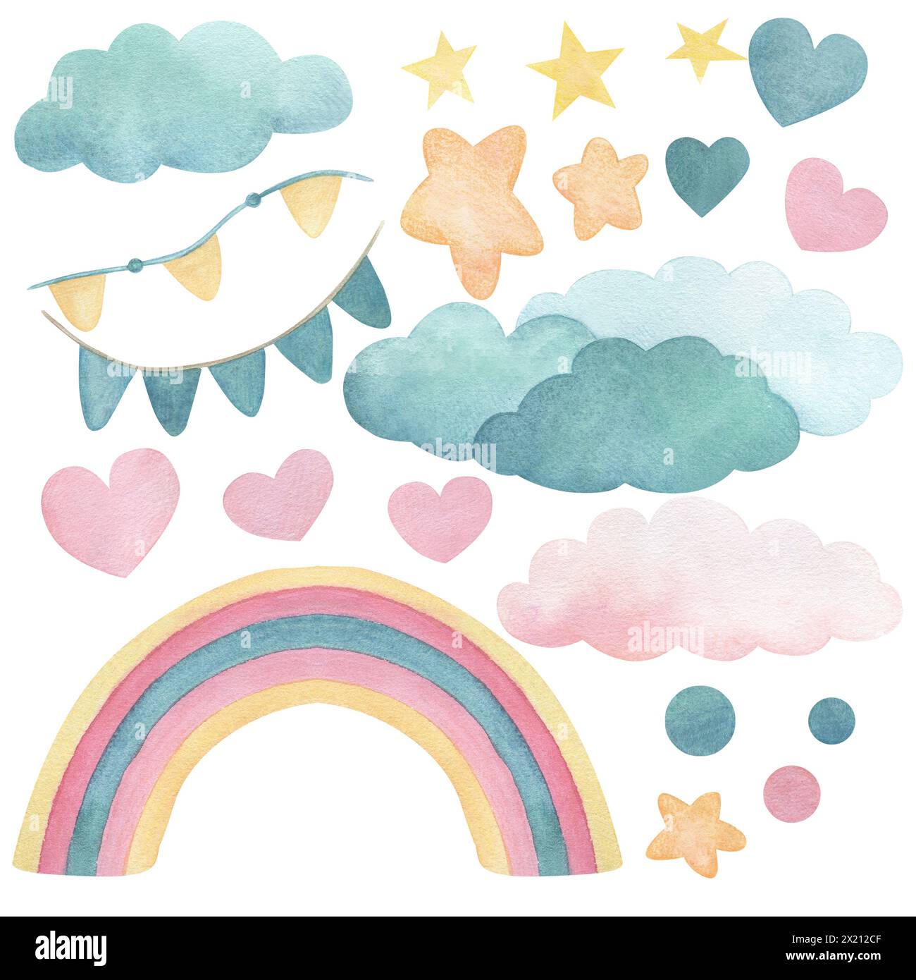 Flags rainbow colours Cut Out Stock Images & Pictures - Alamy