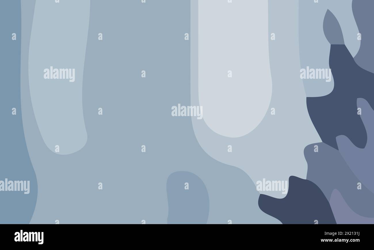 Aesthetic abstract art with a combination of shapes and blue colors ...