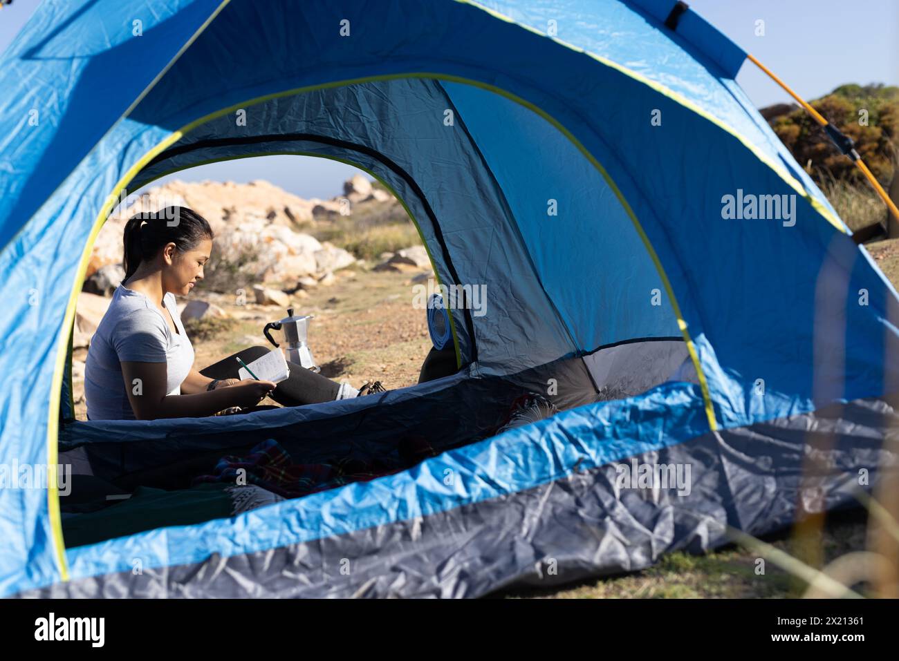 Inside of tent hi-res stock photography and images - Alamy