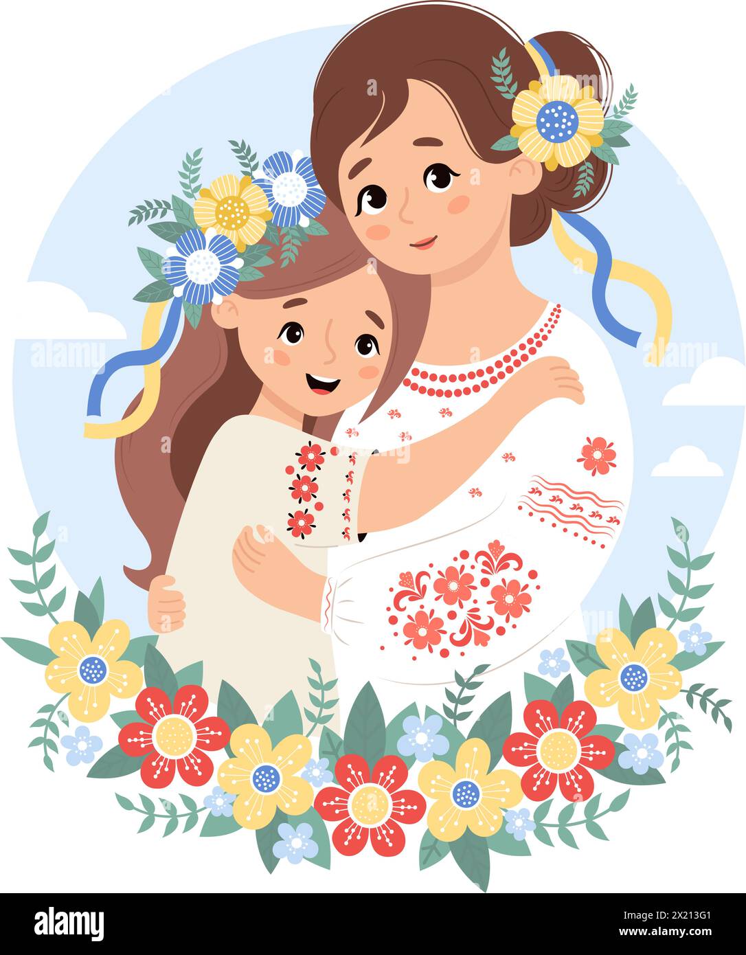 Pretty woman in floral shirt Stock Vector Images - Alamy