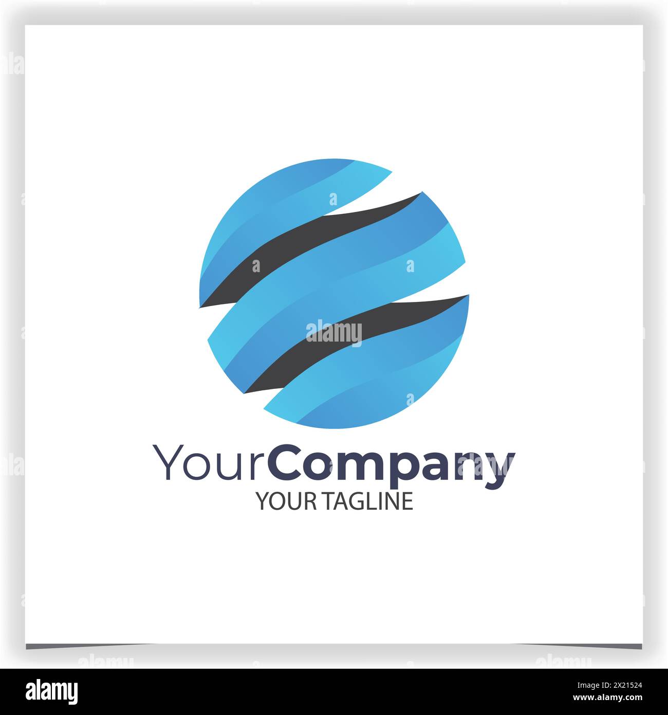 Creative blue sphere digital Stock Vector Images - Alamy