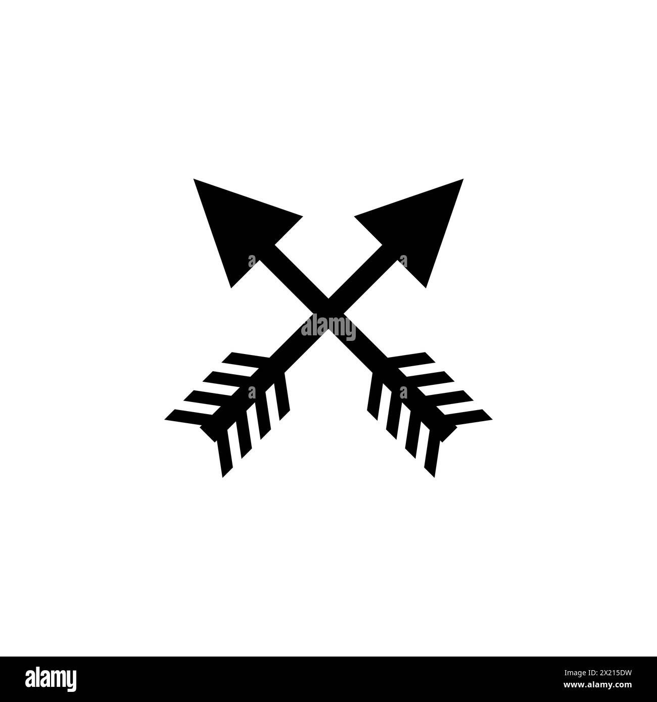 Cross Arrows flat vector icon. Simple solid symbol isolated on white ...