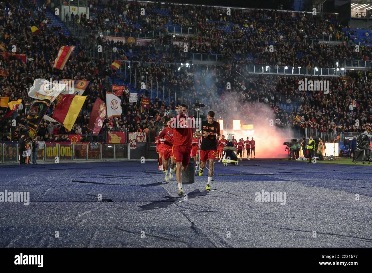18th April 2024, Stadio Olimpico, Roma, Italy; Uefa Europa League ...