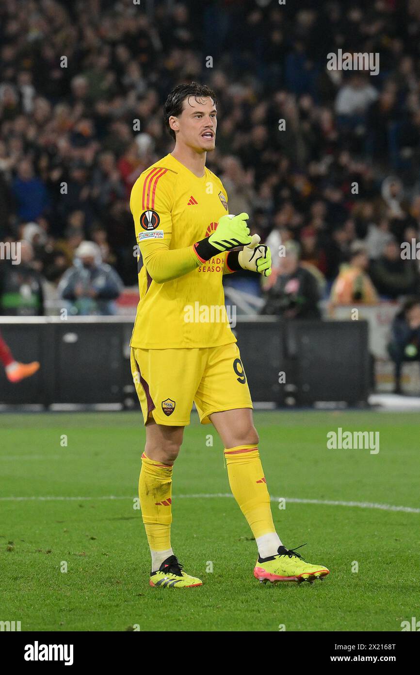 18th April 2024, Stadio Olimpico, Roma, Italy; Uefa Europa League ...