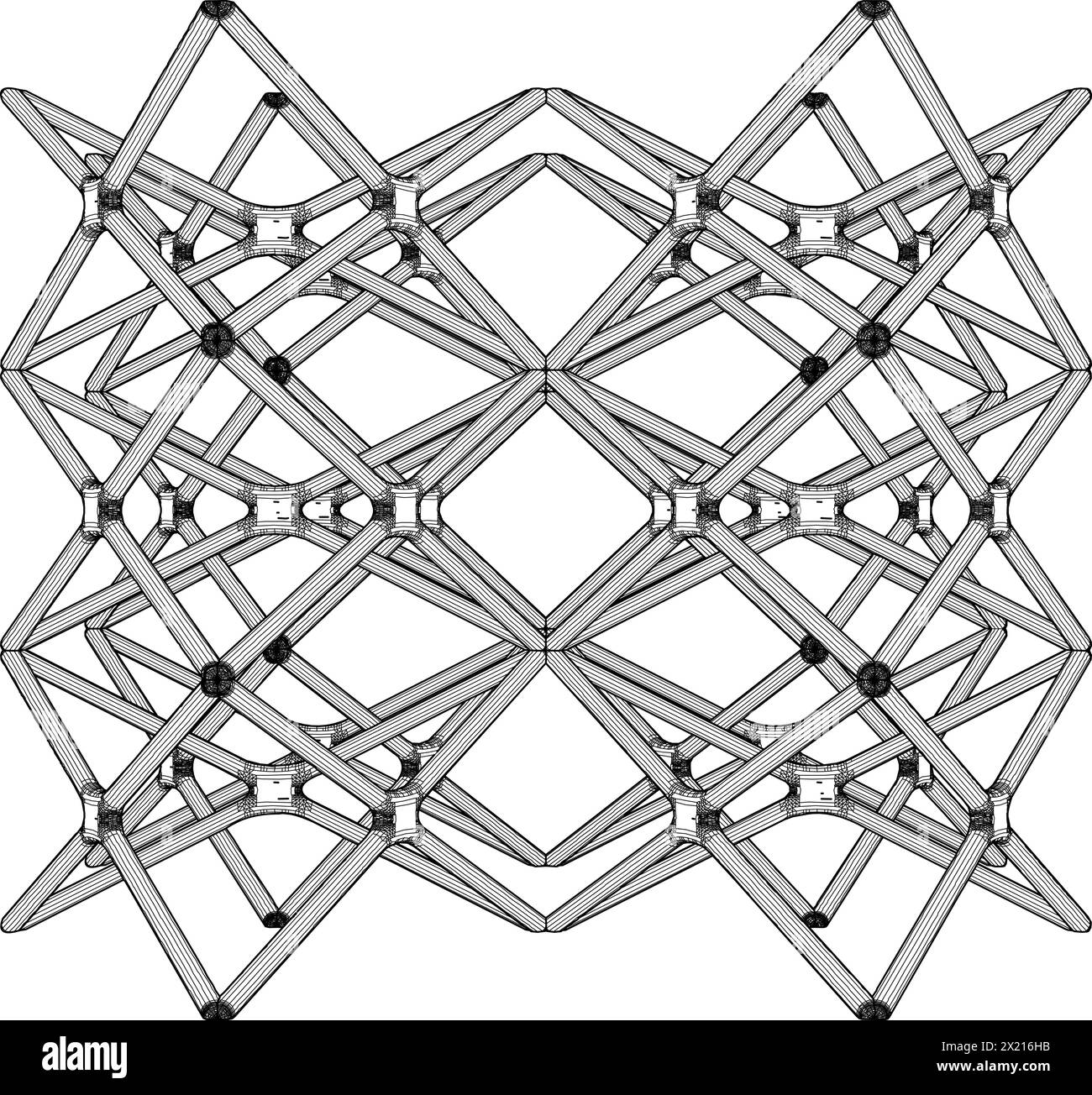 Abstract Construction Structure Vector. A Vector Illustration Of ...