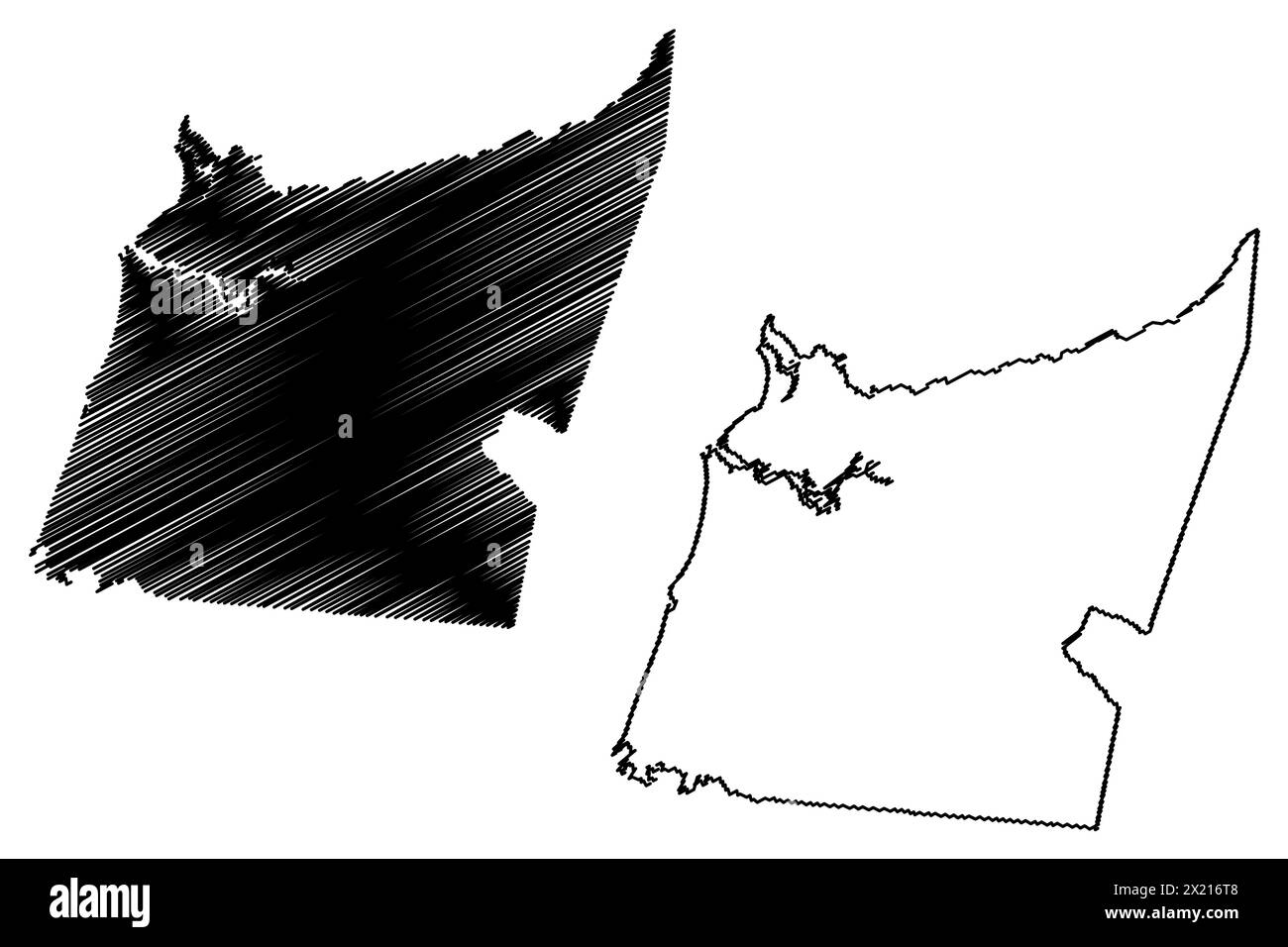 Aboriginal Shire of Kowanyama (Commonwealth of Australia, Queensland state) map vector ...