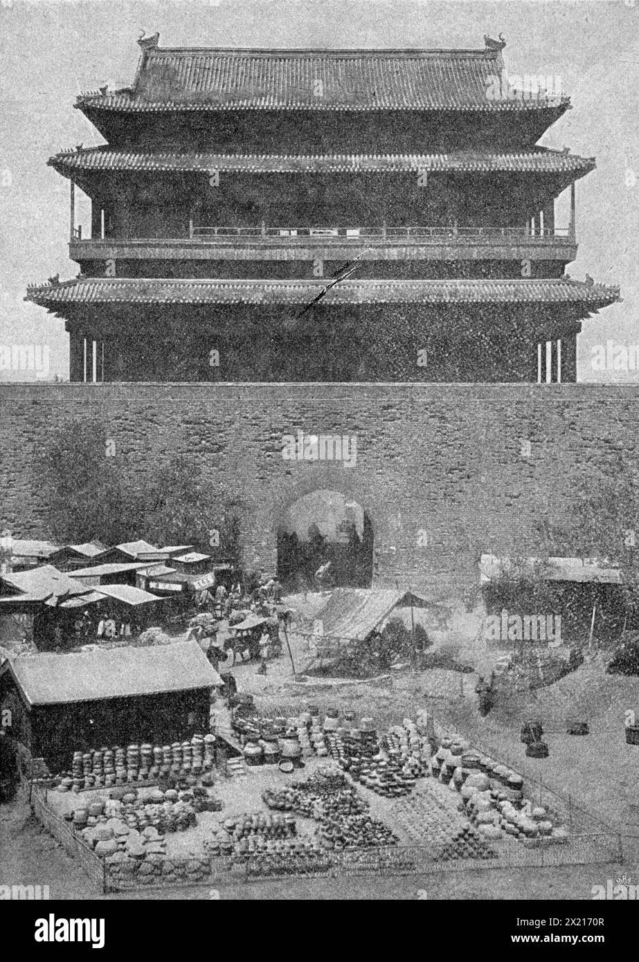geography / travel, China, cities and communities, Beijing, south gate ...