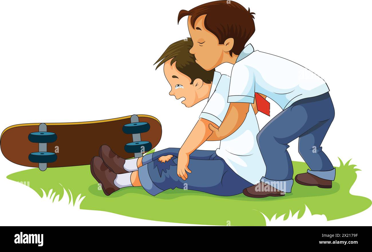 Hurt Boy Clipart Playing