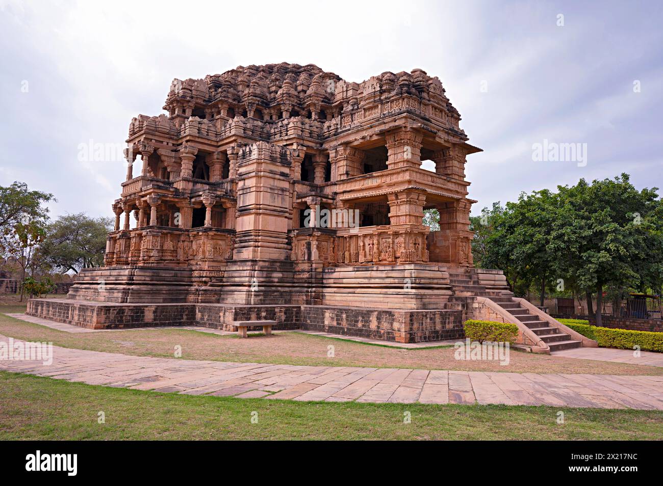Sas Bahu Temple, Fort complex, Gwalior, Madhya Pradesh, India Stock ...