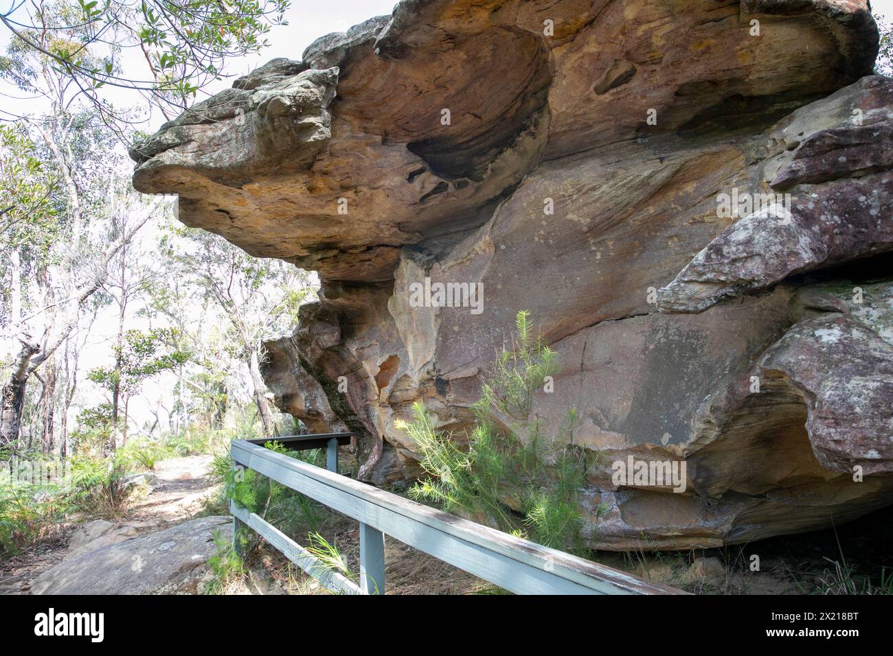 Red Hands cave site, aboriginal art work from some 30000 years ago ...