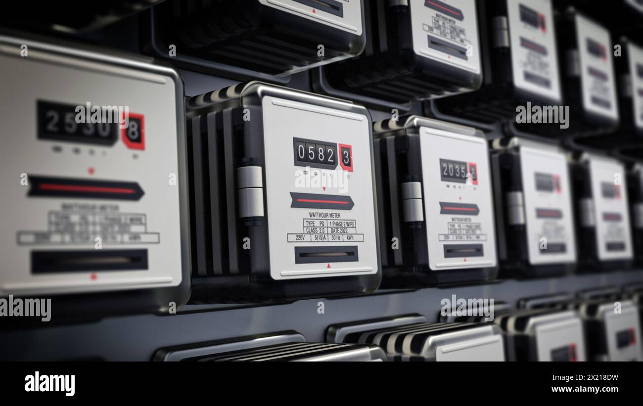 Meter box 3d hi-res stock photography and images - Alamy